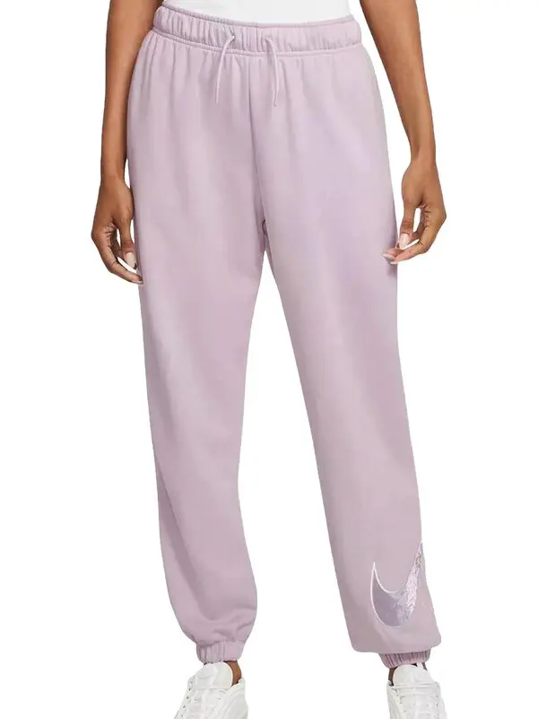 Nike Logo-print Fleece Track Pants - Purple