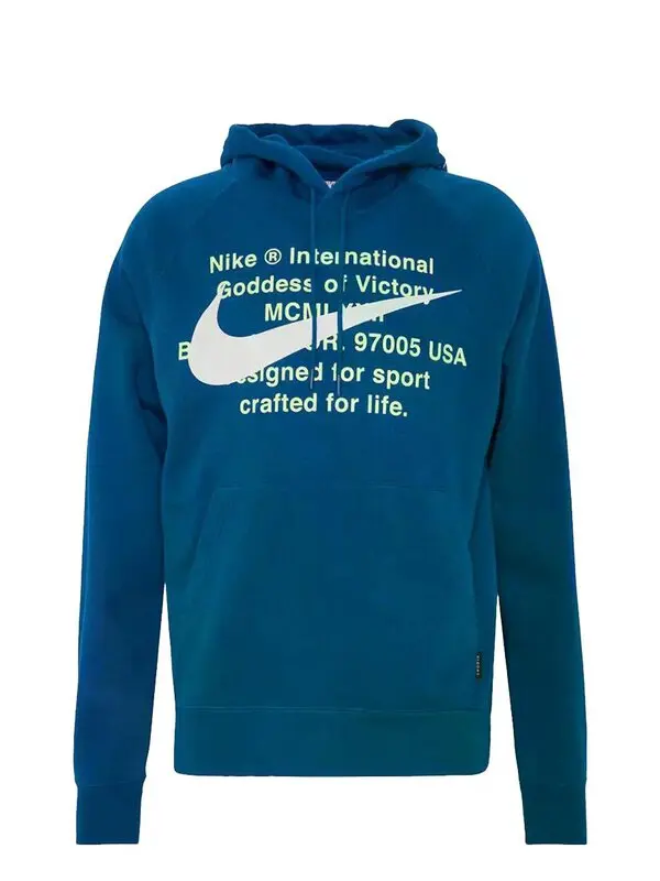 Nike Swoosh French Terry Hoodie - Blue