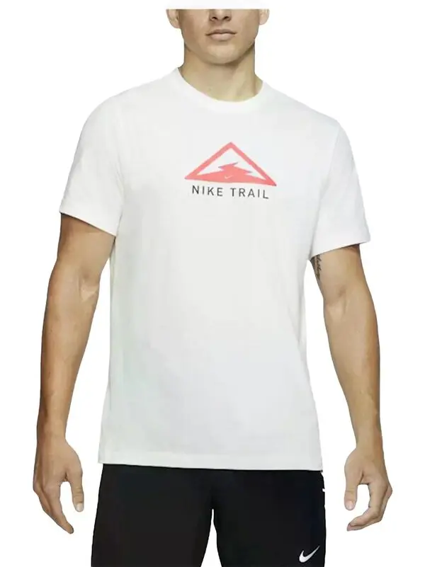 Nike Dri-fit Trail Logo-print T-shirt - White