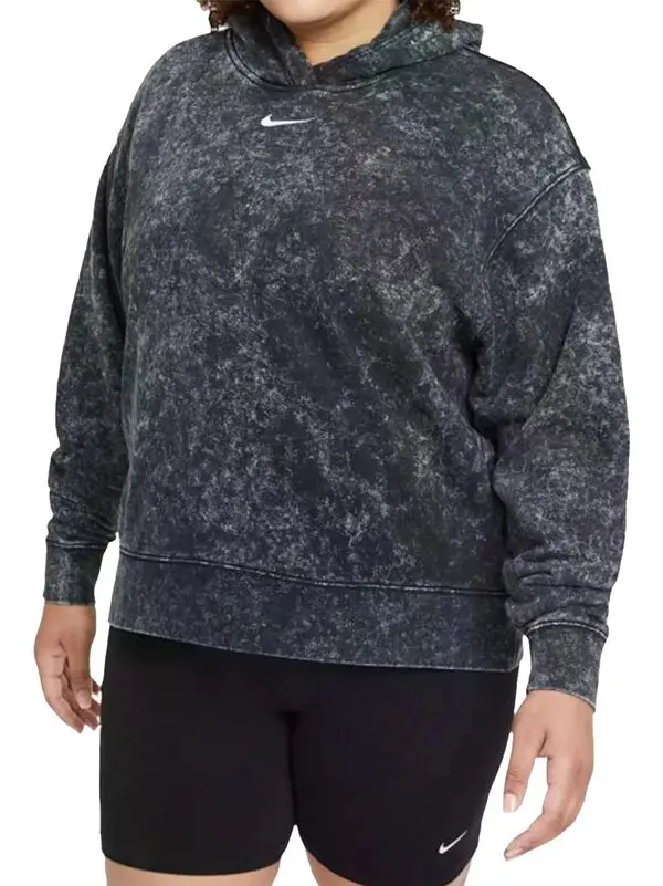 Nike Washed Fleece Hoodie - Black