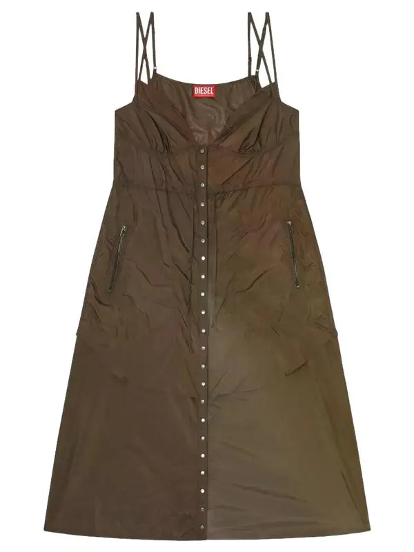 DIESEL® Layered Midi Dress - Brown