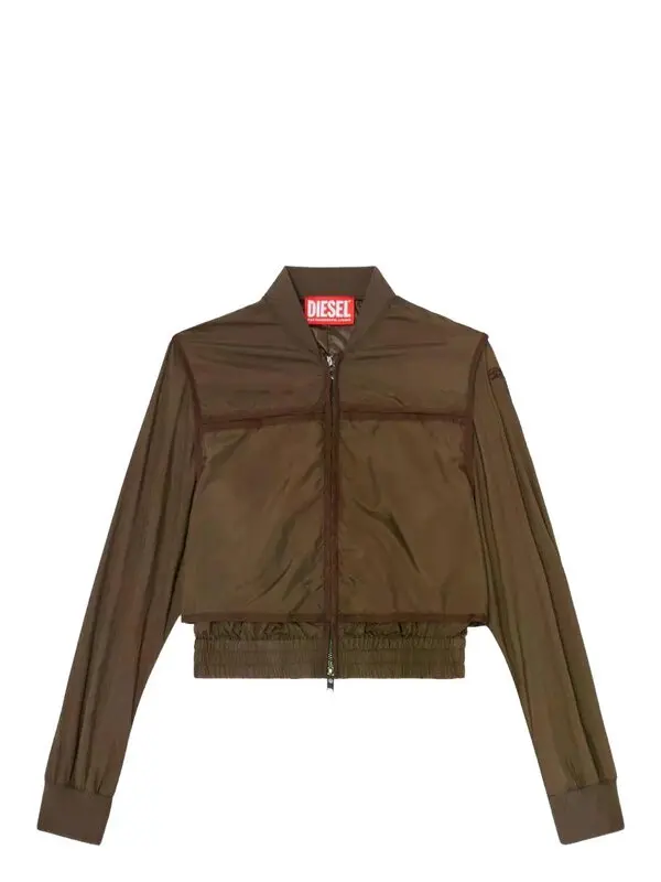 DIESEL® Zip-up Bomber Jacket - Brown