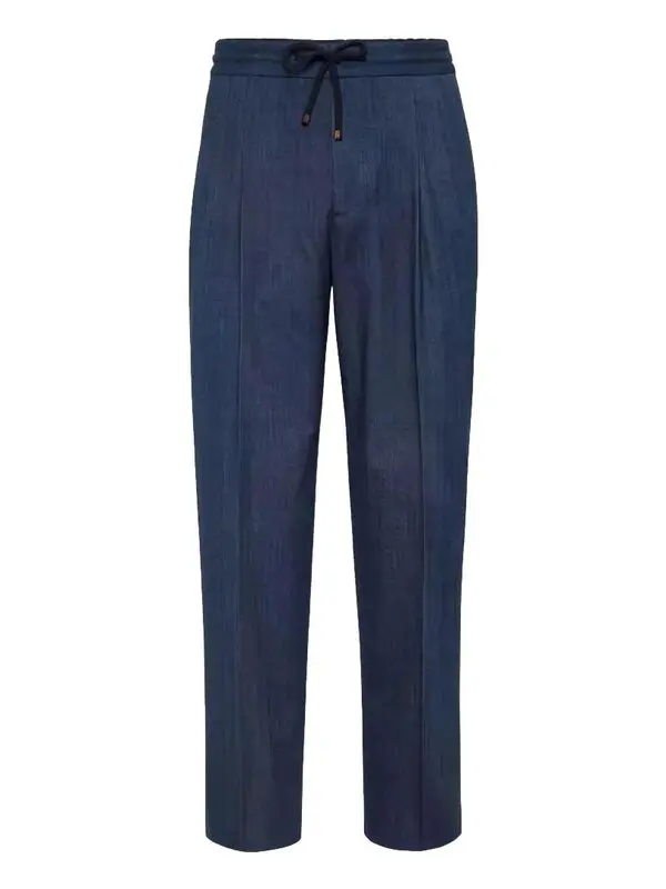 Brunello Cucinelli Pleated Trousers - Blue