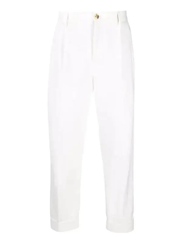 Brunello Cucinelli Pleated Tailored Trousers - White