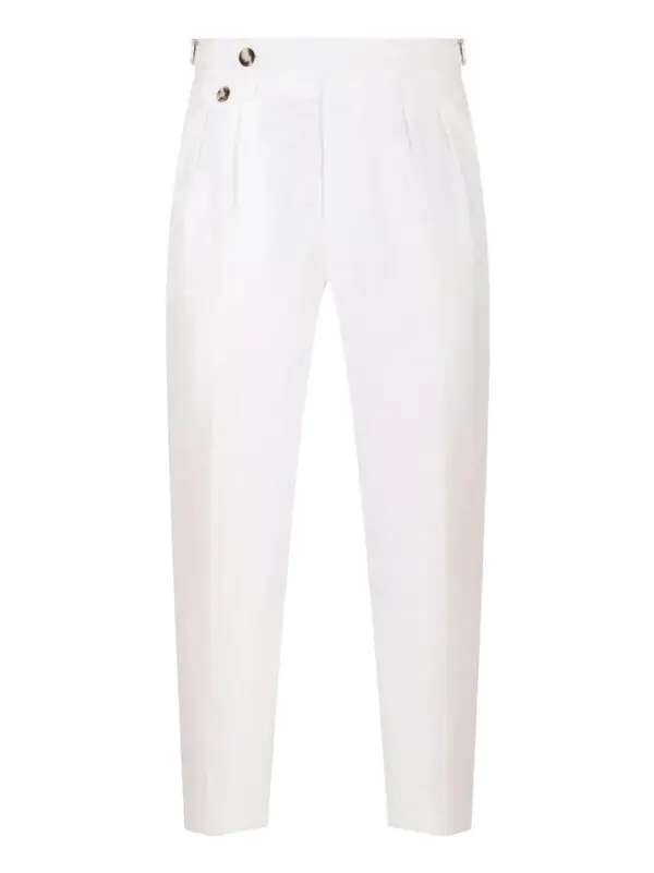 Brunello Cucinelli Pleated-front Trousers - White