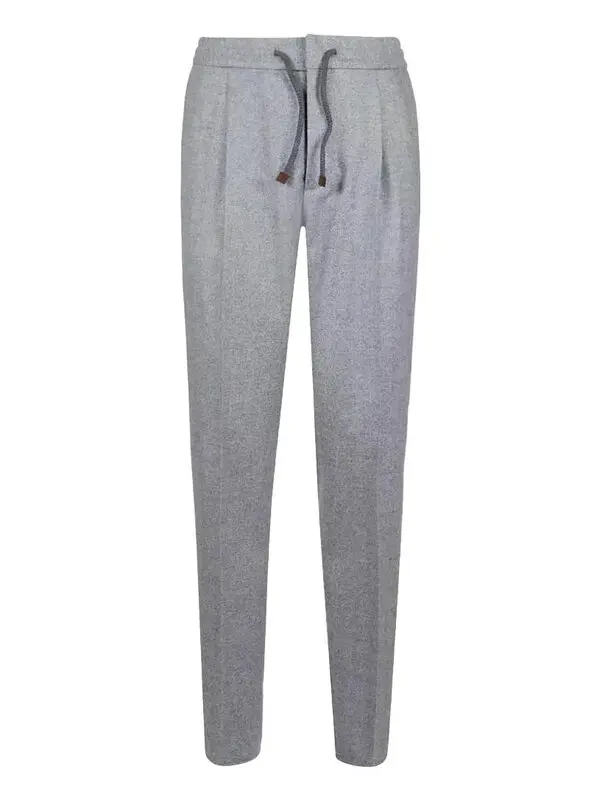 Brunello Cucinelli Tailored Drawstring Trousers - Grey