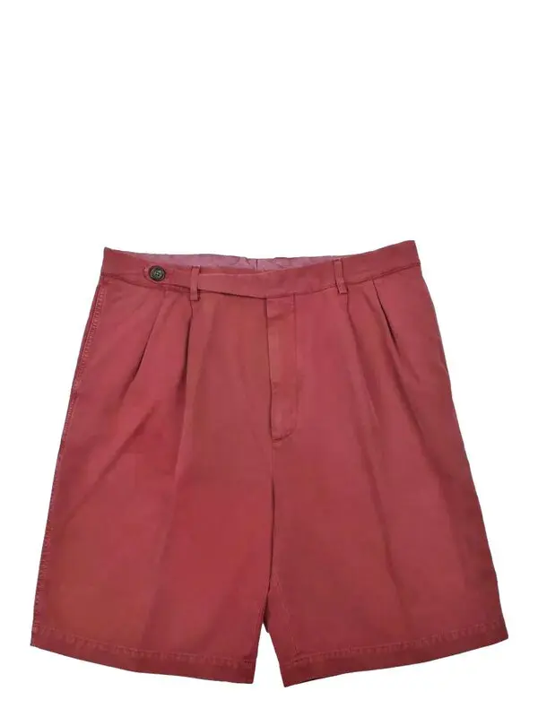 Brunello Cucinelli Pleated Shorts - Red