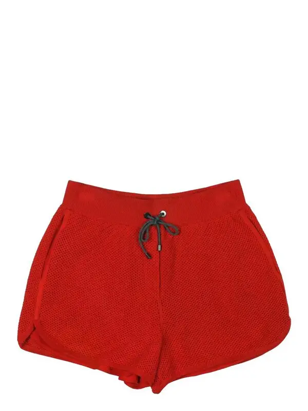 Brunello Cucinelli Mesh-effect Drawstring Shorts - Red