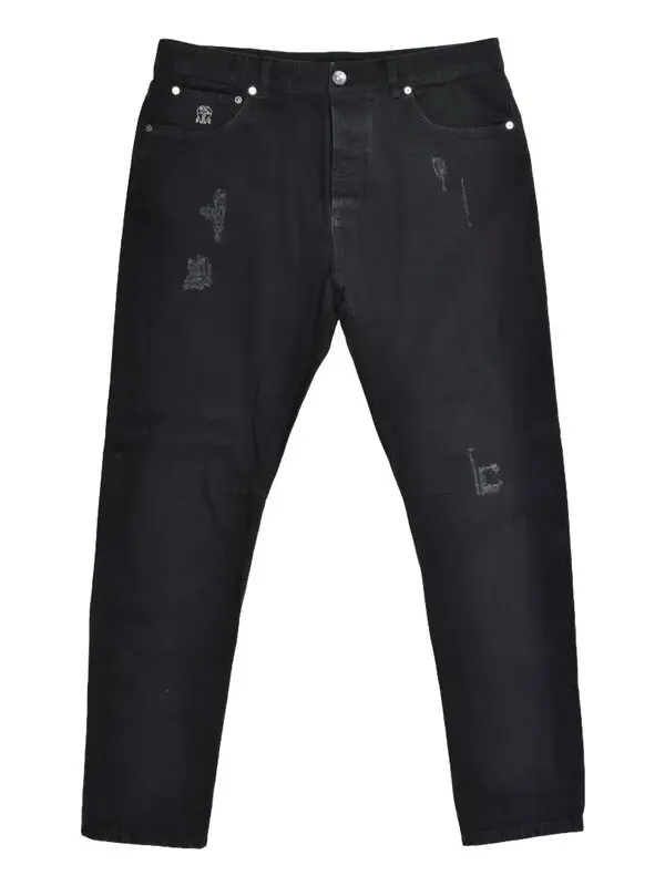 Brunello Cucinelli Distressed Jeans - Black