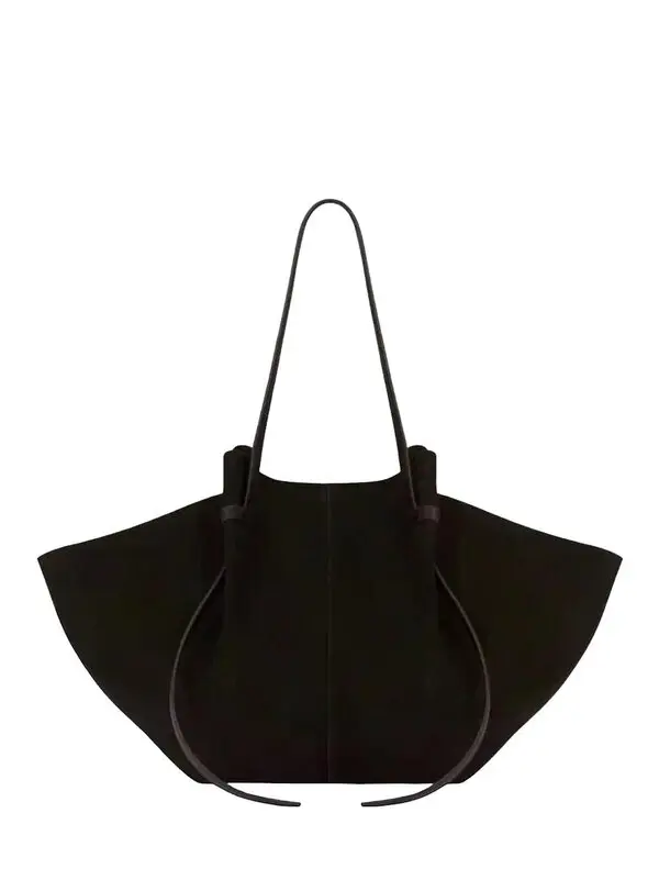 Yuzefi Mochi Suede Shoulder Bag - Black
