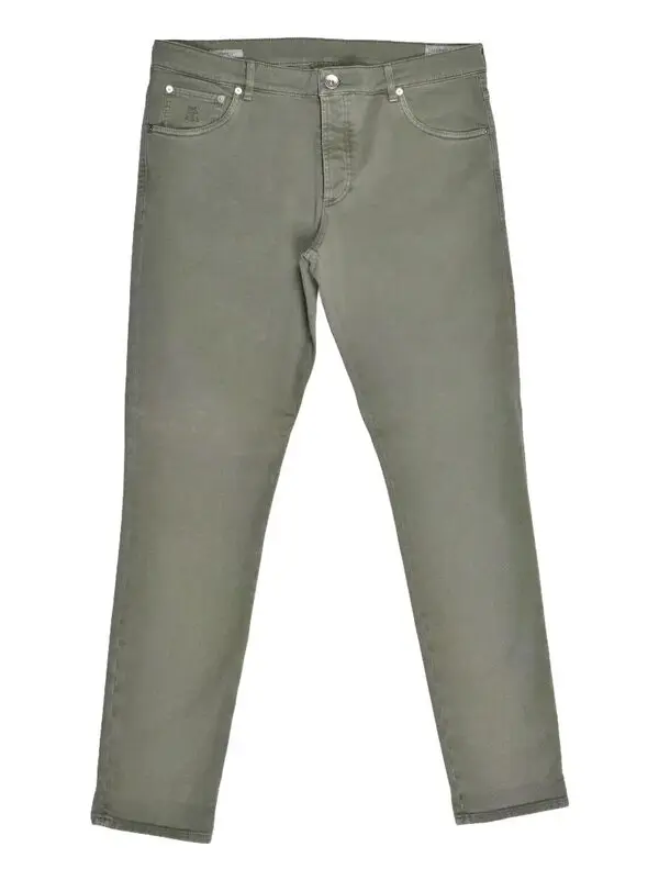 Brunello Cucinelli Belt-loops Jeans - Green