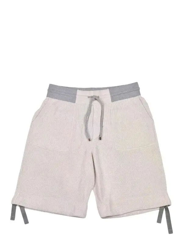 Brunello Cucinelli Ribbed Shorts - Grey