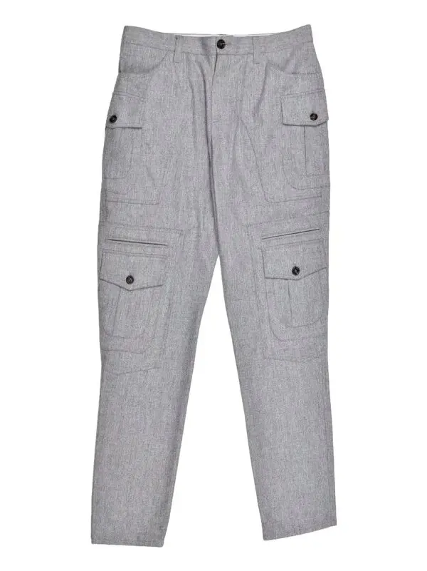Brunello Cucinelli Cargo-pocket Tapered Pants - Grey