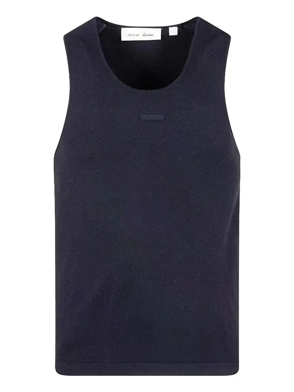 Fear Of God Logo-patch Tank Top - Black