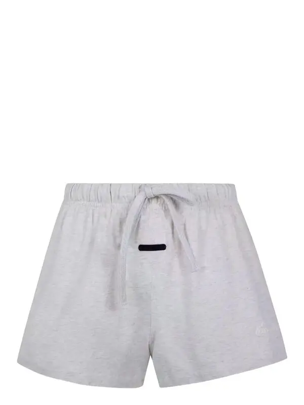 Fear Of God Logo-patch Track Shorts - Grey