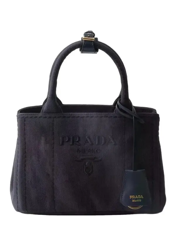 Prada Jardinière Cotton Canvas Mini-bag - Blue