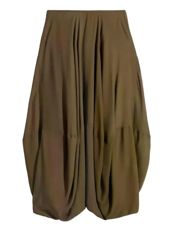 LEMAIRE Balloon Midi Skirt - Brown