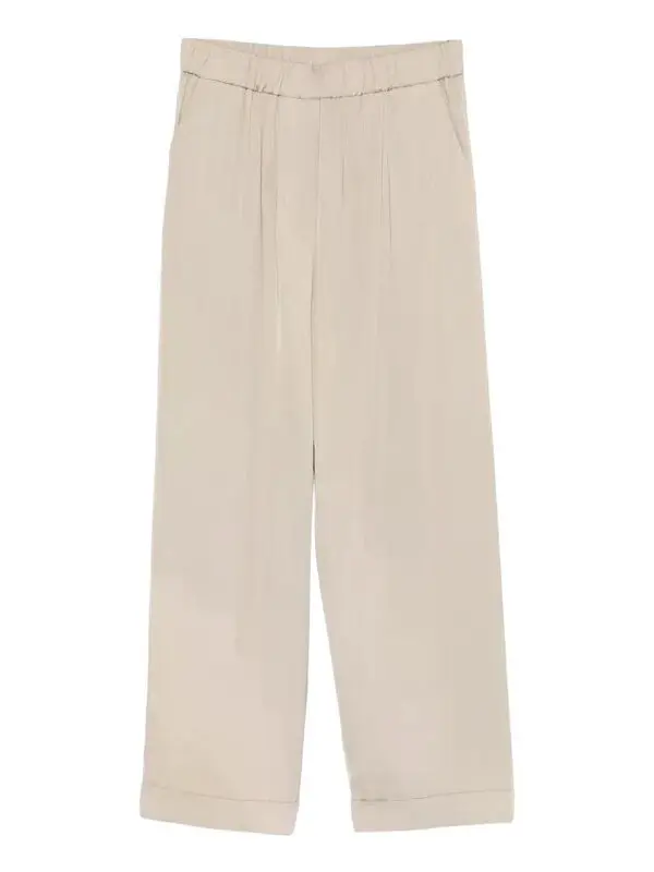 Peserico Elasticated-waistband Trousers - Neutrals
