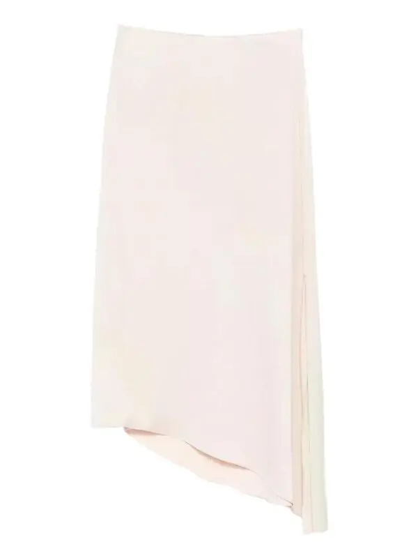Peserico Asymmetric Hem Midi Skirt - Pink