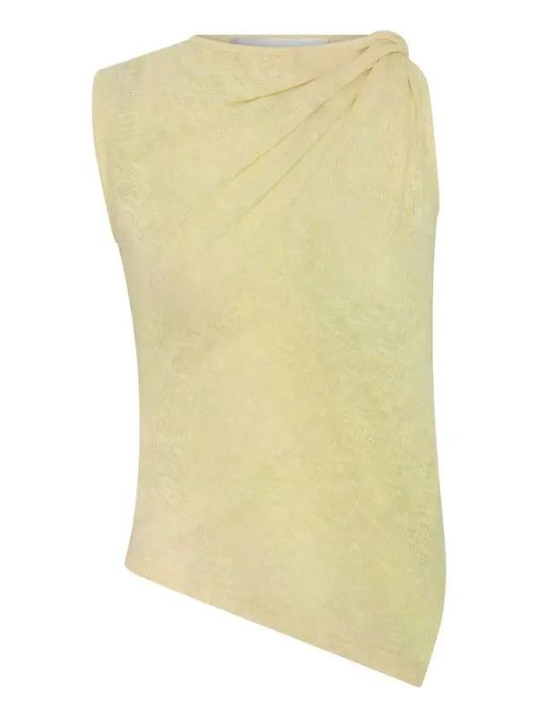 Anna Quan Twisted Poppy Top - Yellow