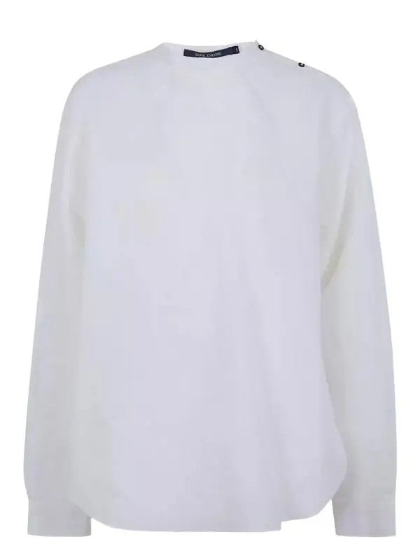 Sofie D'hoore Barel Button-shoulder Long-sleeve Shirt - White