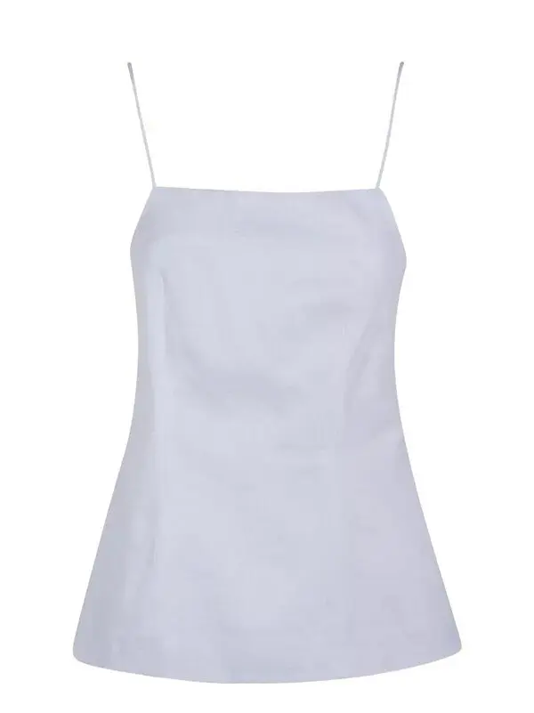 SEMICOUTURE Columbine Open-back Top - White