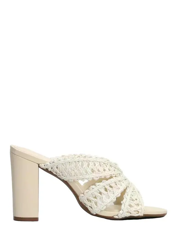 AREZZO Woven Crossover Strap Sandals - Neutrals