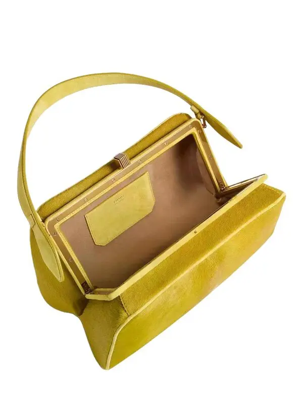 Khaite Top-handle Leather Tote - Yellow