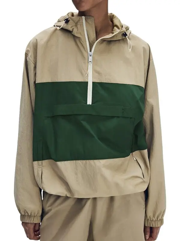 On X Zendaya Half-zip Anorak - Kasha