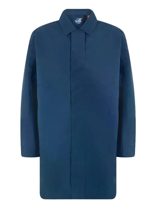 K-WAY Concealed-fastening Coat - Blue