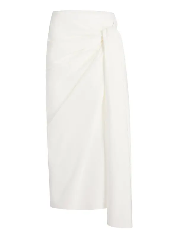 Khaite Shay Skirt - Chalk