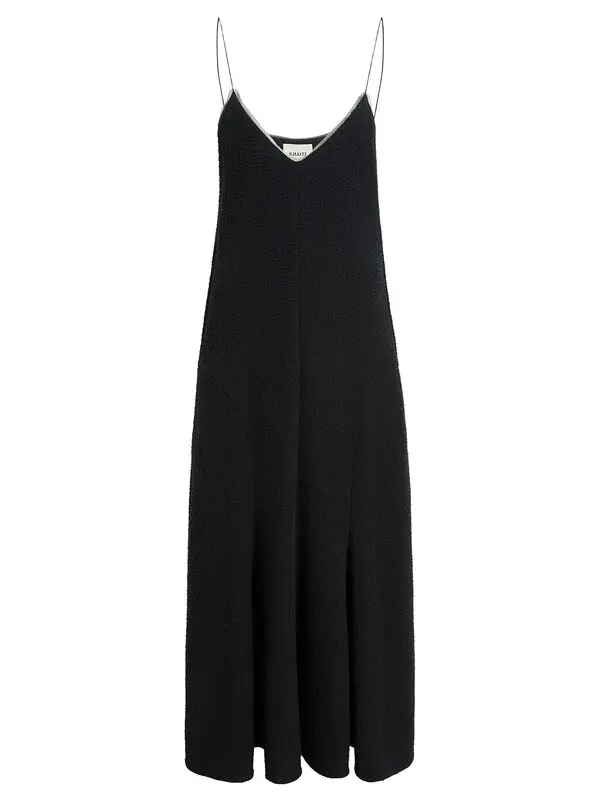 Khaite Iben A-line Slip Dress - Black