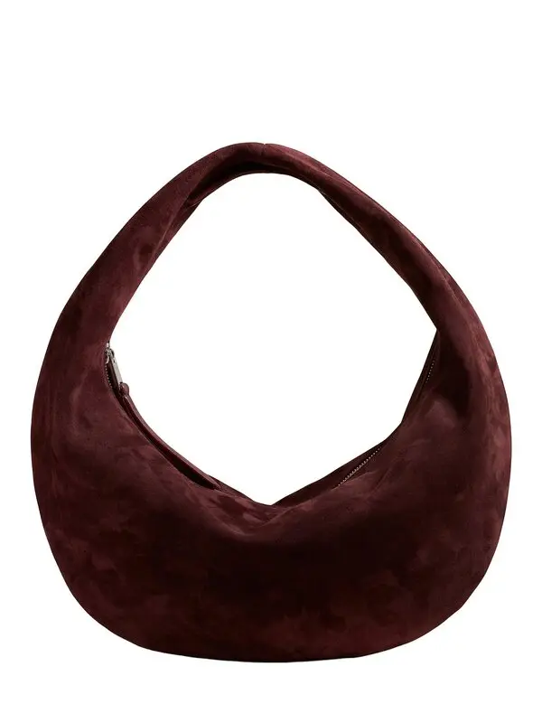 Khaite Medium Olivia Hobo Bag - Rouge Noir