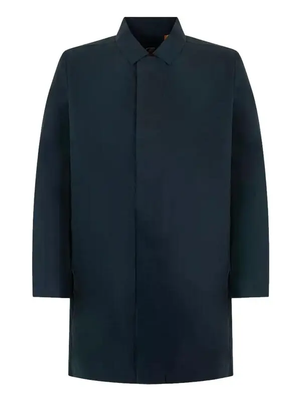 K-WAY Poirol Concealed-fastening Coat - Blue