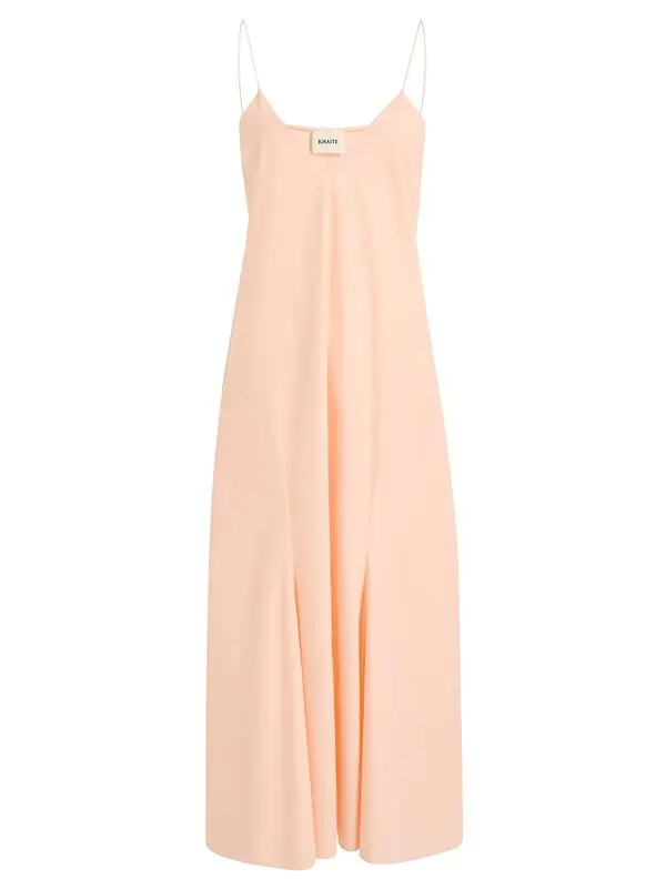 Khaite Iben Slip Dress - Light Peach