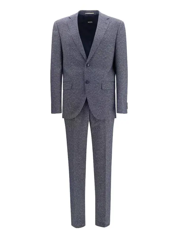 BOSS Striped Suit - Blue
