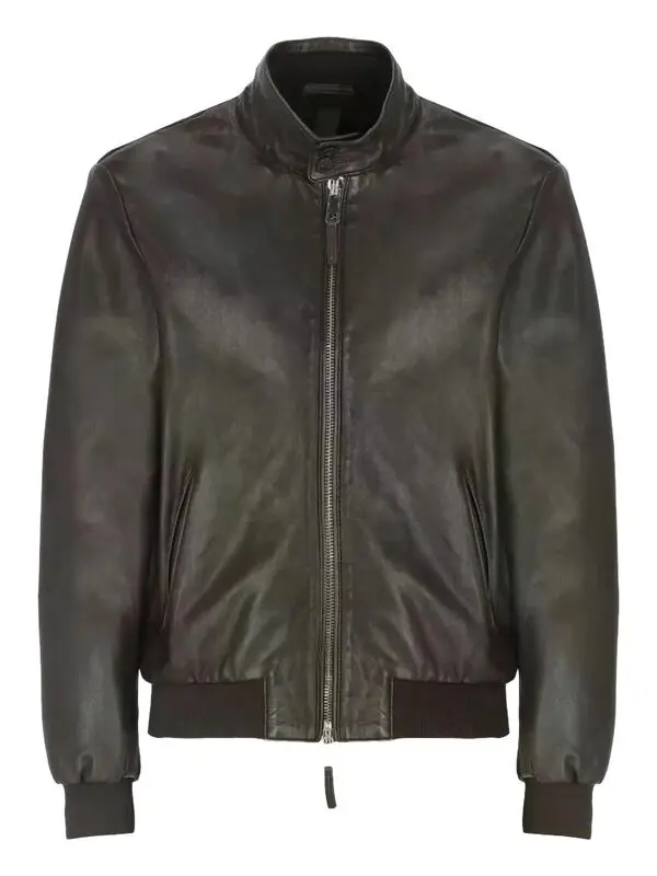 THE JACK LEATHERS Leather Jacket - Brown