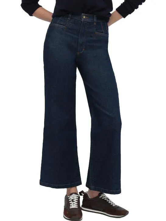 FAVORITE DAUGHTER The Jordie Shortie High-waist Wide-leg Jeans - Pepper