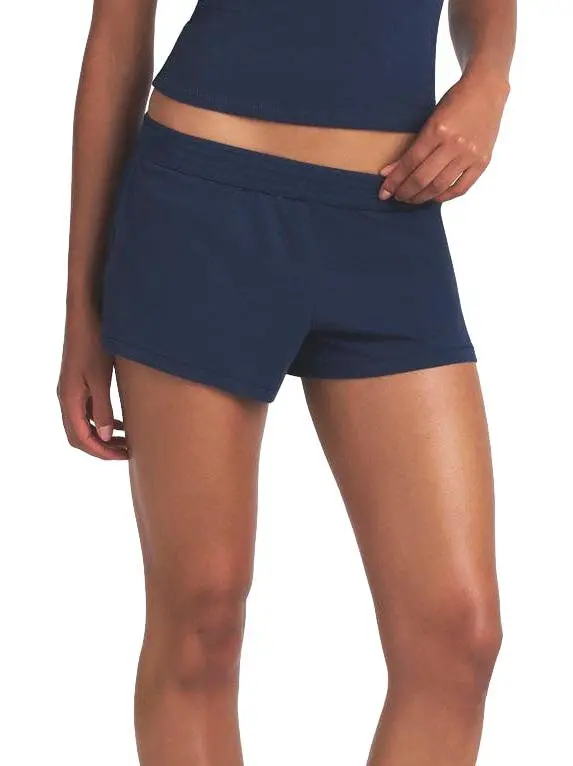 SKIMS Stretch Cotton Jersey Shorts - Navy