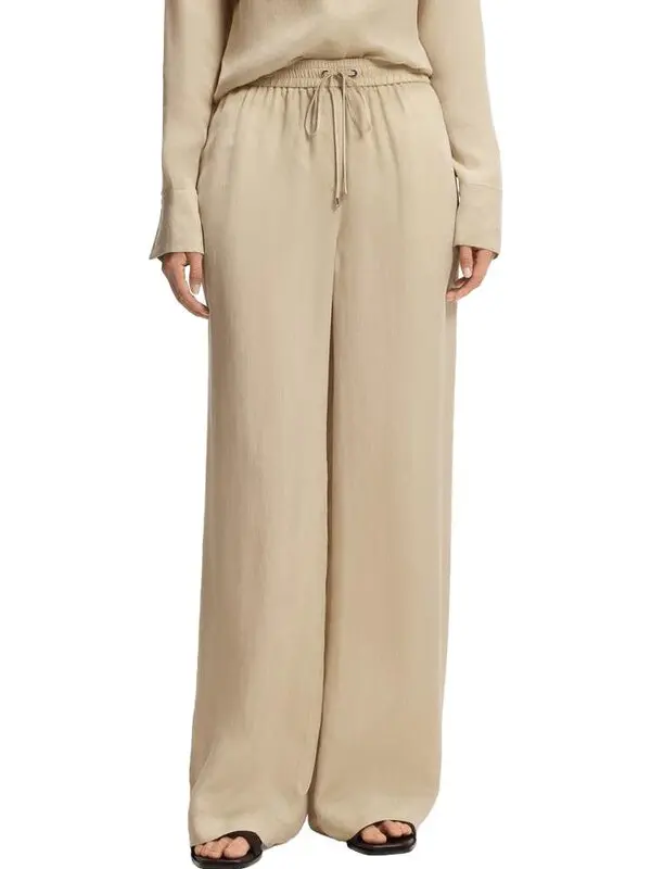 BOSS Tavati Wide Leg Pants - Pumice
