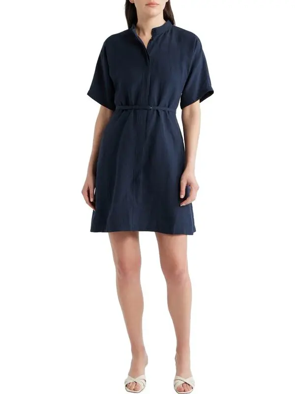 BOSS Dalinia Belted Shirtdress - Sky Captain