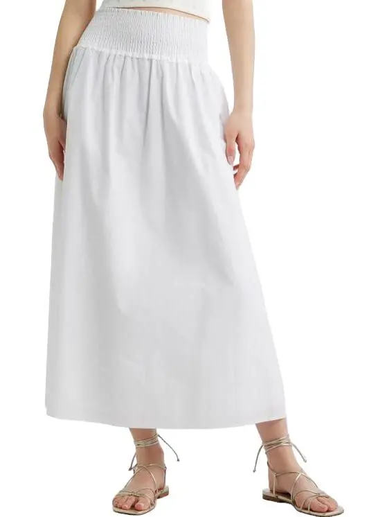 Hill House Home The Delphine Nap® Midi Skirt - White