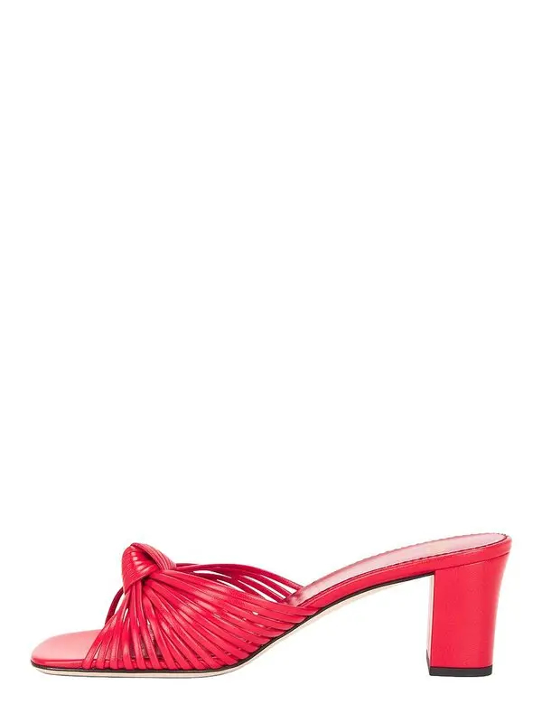 Valentino Garavani Vg Annet 60 Mule - Coral Red