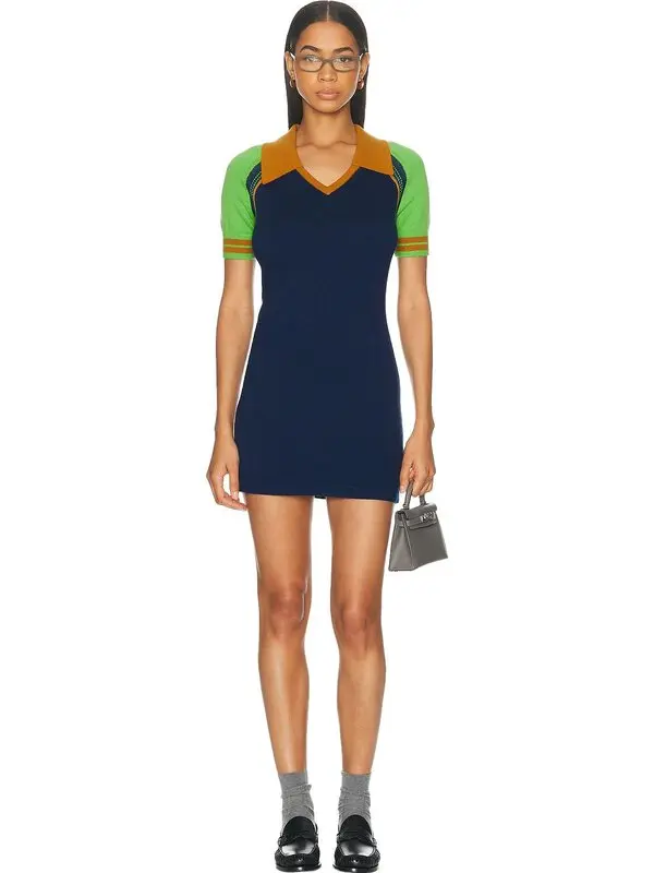 Guest In Residence Ace Polo Dress - Navy Combo