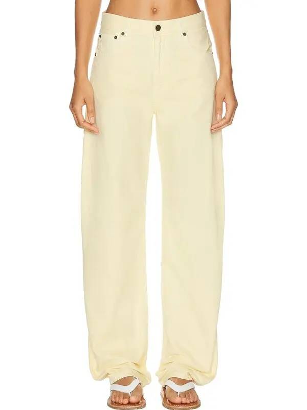 HAIKURE Bibi Twill 45 Wide Leg Pant - Cream
