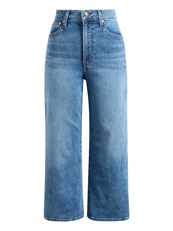 Madewell The Short Wide-leg Crop Jeans - Oneida Wash