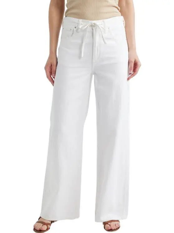 Madewell High-rise Wide Leg Jeans - Tile White