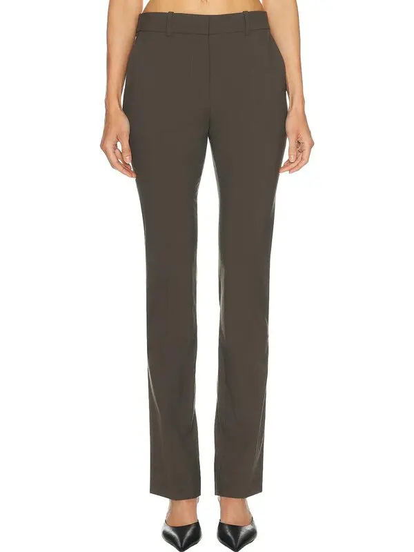 EAVES Ragni Straight Trousers - Olive Smoke