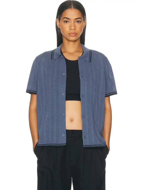 Carhartt Work In Progress Ramsey Knit Shirt - Velvet Blue