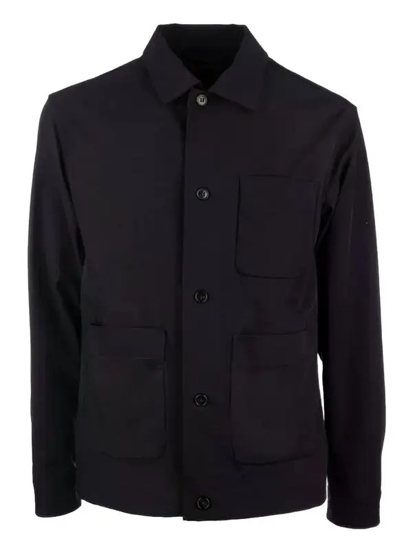 Paul & Shark Button-up Patch-pocket Jacket - Blue